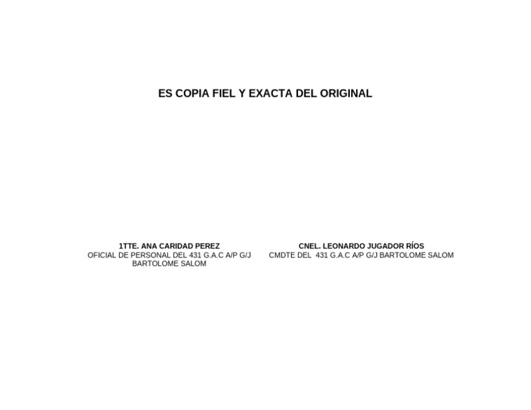 Copia Fiel y Autentica | PDF