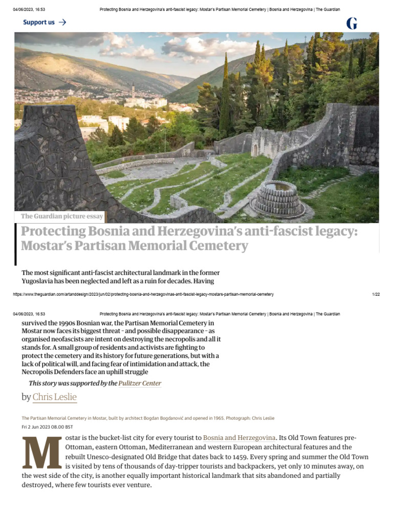 Protecting Bosnia and Herzegovina's Anti-Fascist Legacy - Mostar's ...