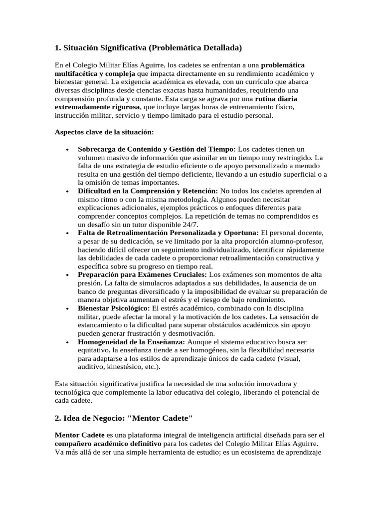 Situación Significativa (Problemática Detallada) | PDF | Inteligencia ...
