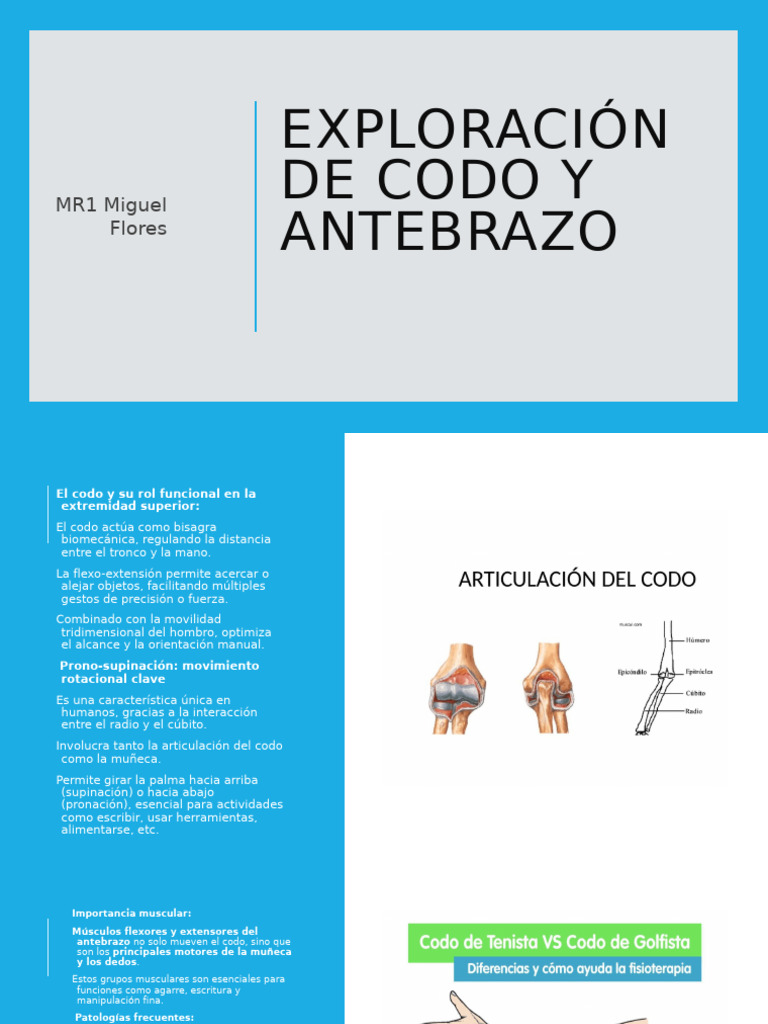 Exploracion de Codo | PDF | Codo | Enfermedades y trastornos