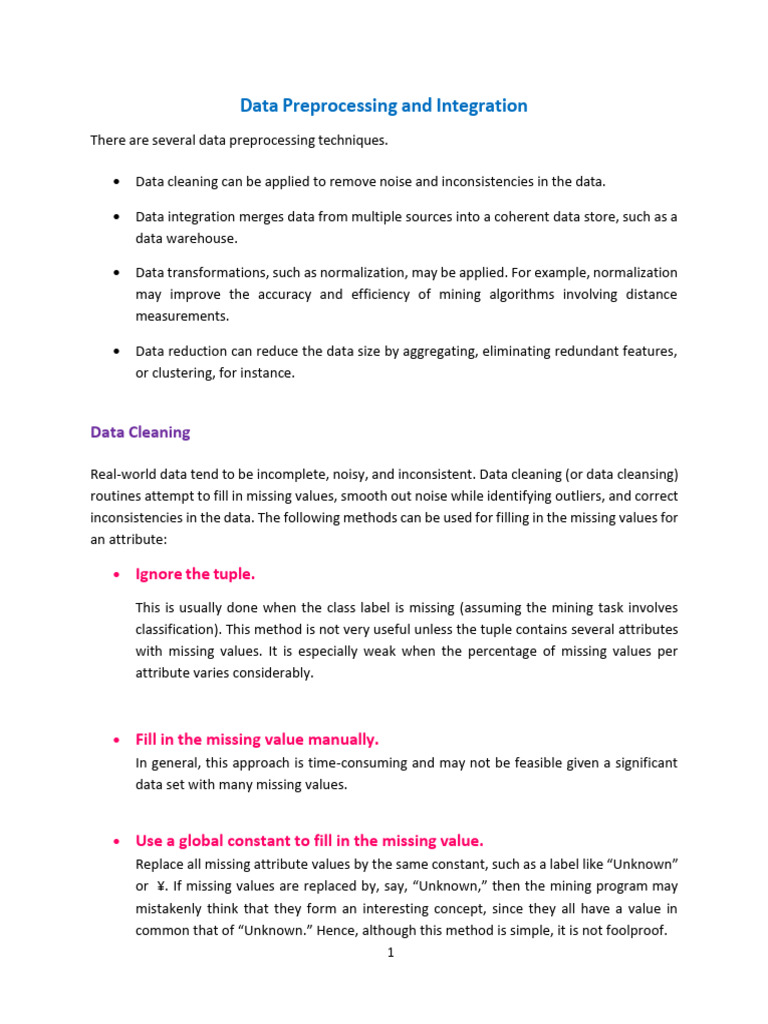 Data Preprocessing Techniques | PDF | Regression Analysis | Standard Score