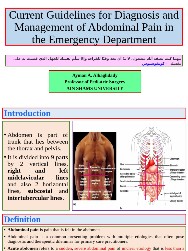 Abdominal Pain Management Guidelines | PDF | Abdomen | Autonomic ...