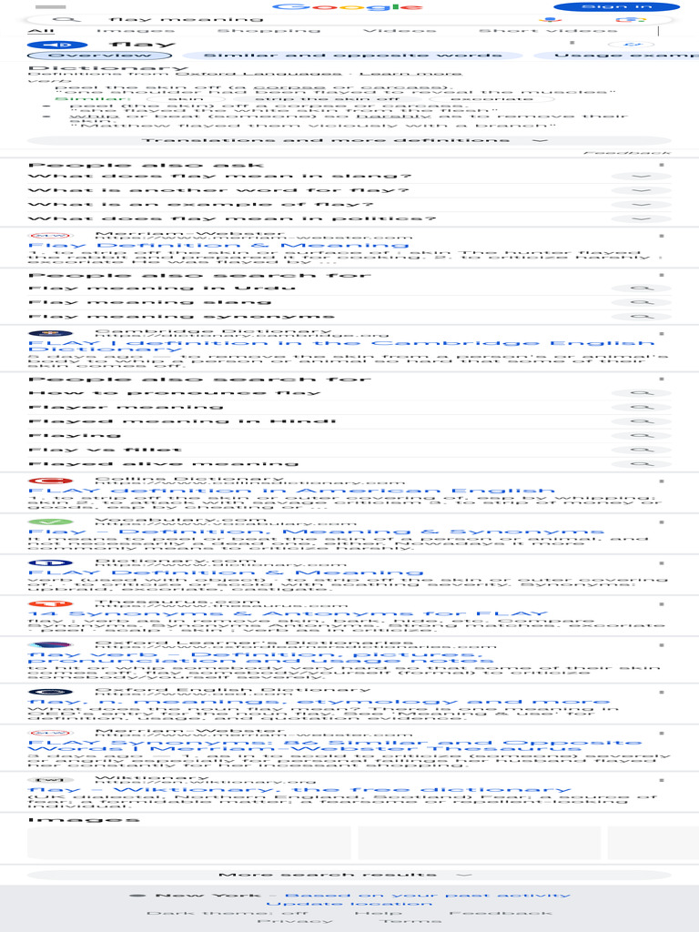 Flay Meaning - Google Search | PDF | Dictionary | Linguistics