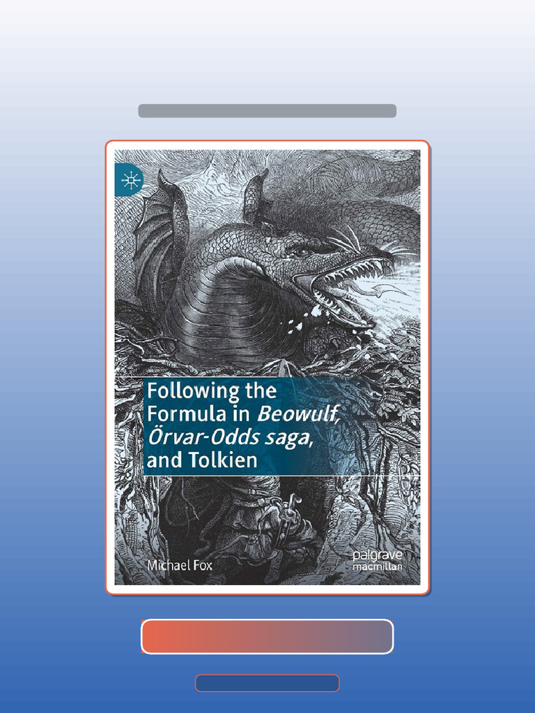 Following The Formula in Beowulf RvarOdds Saga and Tolkien 1st Edition ...