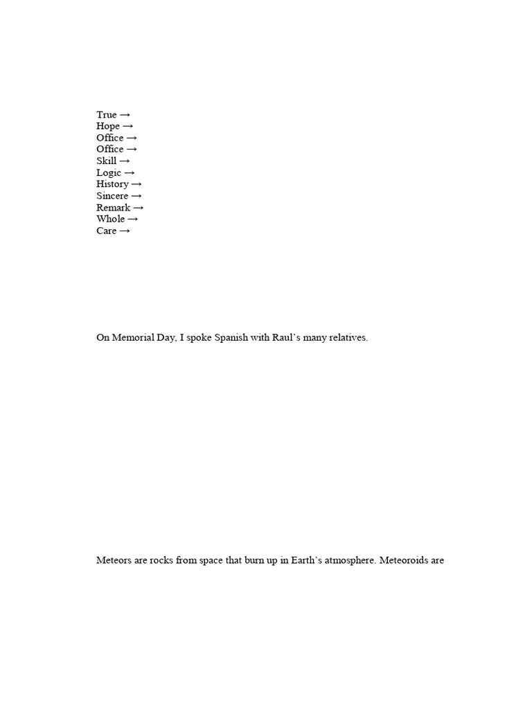 Vocabulary Assignment Answers | PDF