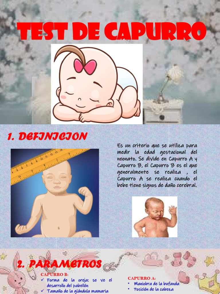 Test de Capurro: Evaluación Neonatal | PDF