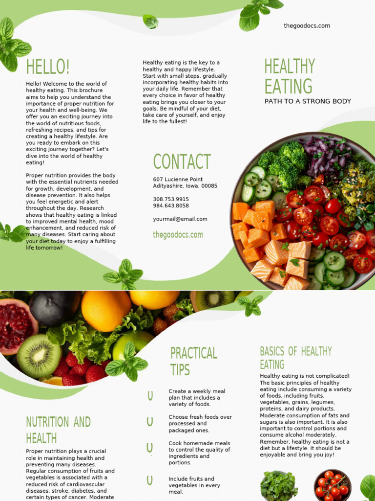 Healthy Eating Guide for Wellness | PDF | Healthy Diet | Determinants ...
