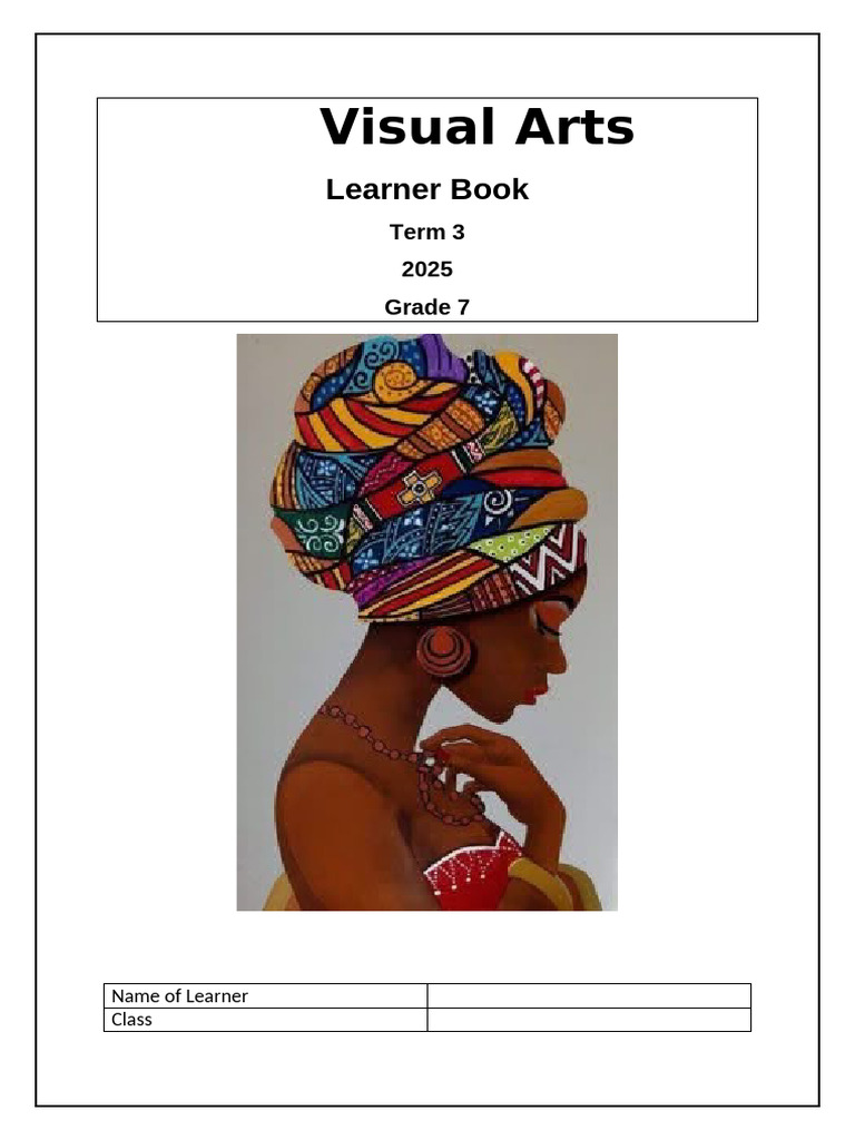 Visual Arts Term 3 Learner 2025 | PDF | Drawing | Shape