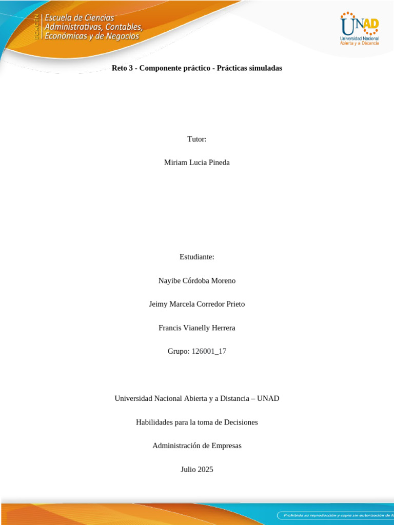 Reto 3 - Componente Práctico - Prácticas Simuladas Grupo - 126001 | PDF ...