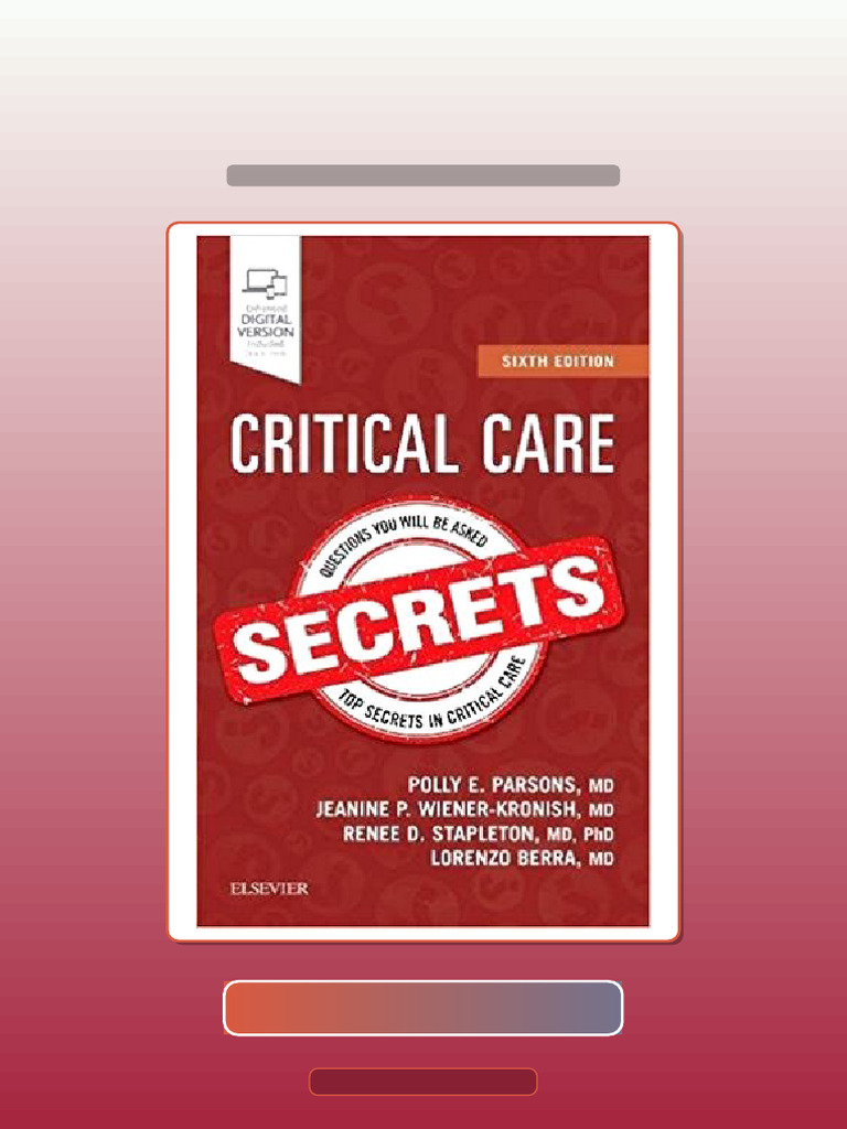 Critical Care Secrets 6th Edition Renee Doney Stapleton Instructor Test ...