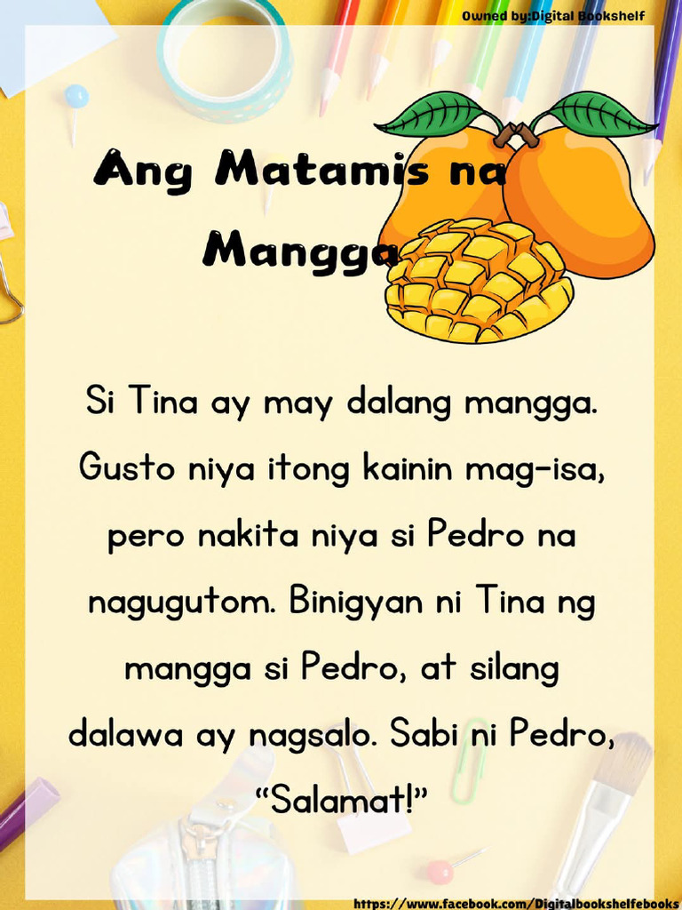 MAIKLING KWENTO_ANG MATAMIS NA MANGGA | PDF
