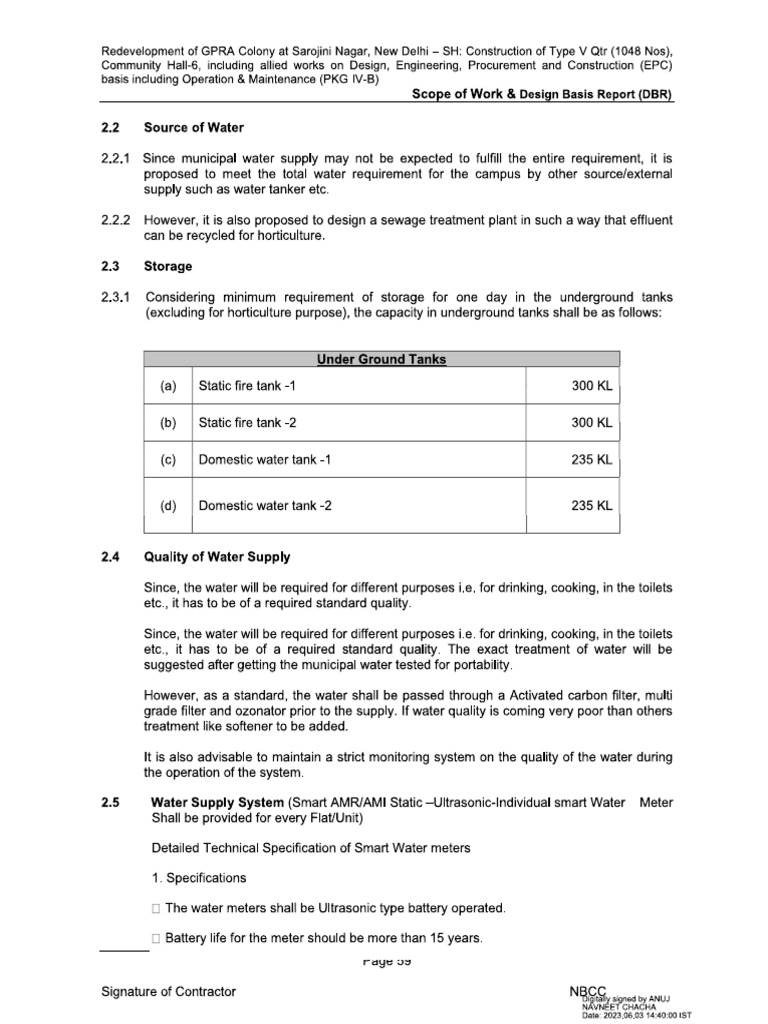 Water Meter Specification | PDF