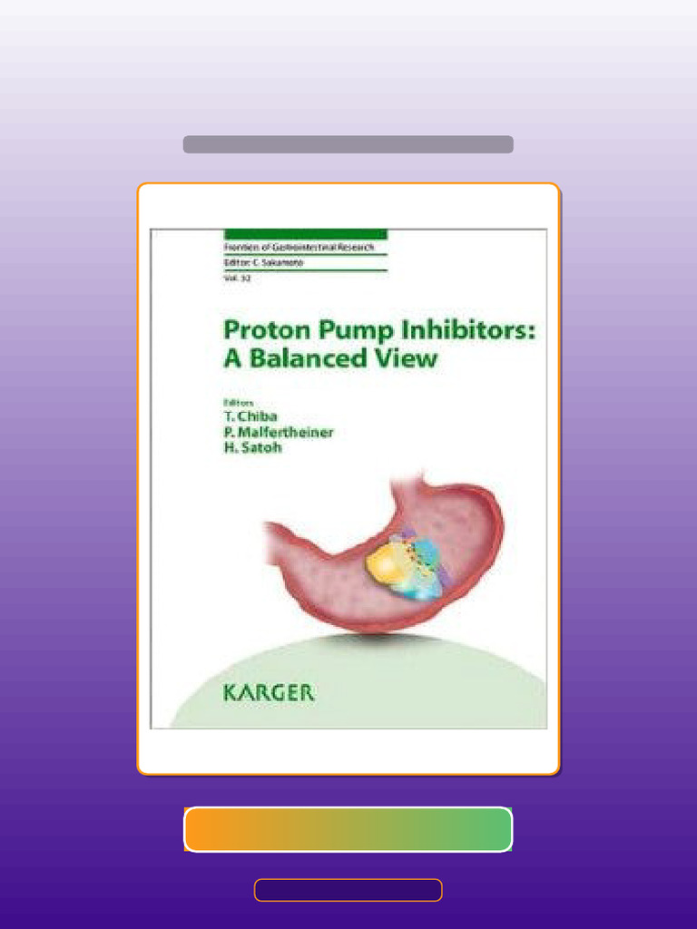 Proton Pump Inhibitors A Balanced View Ebook and TestBank Bundle Fast ...