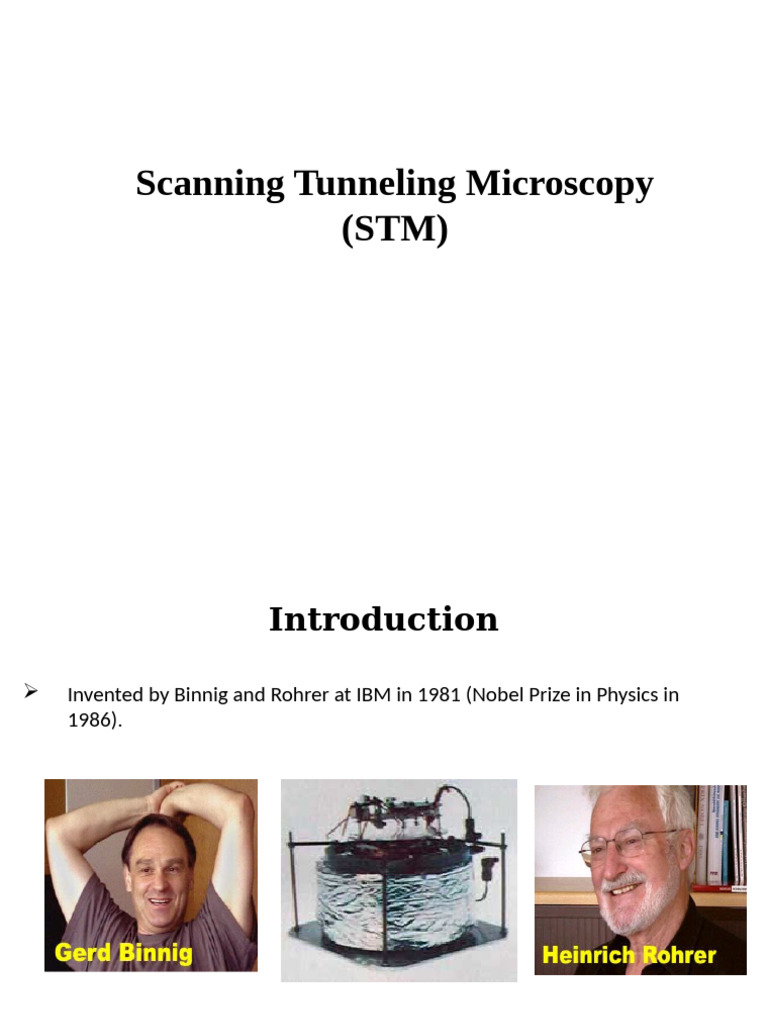 Scanning Tunneling Micros | PDF | Scanning Tunneling Microscope ...