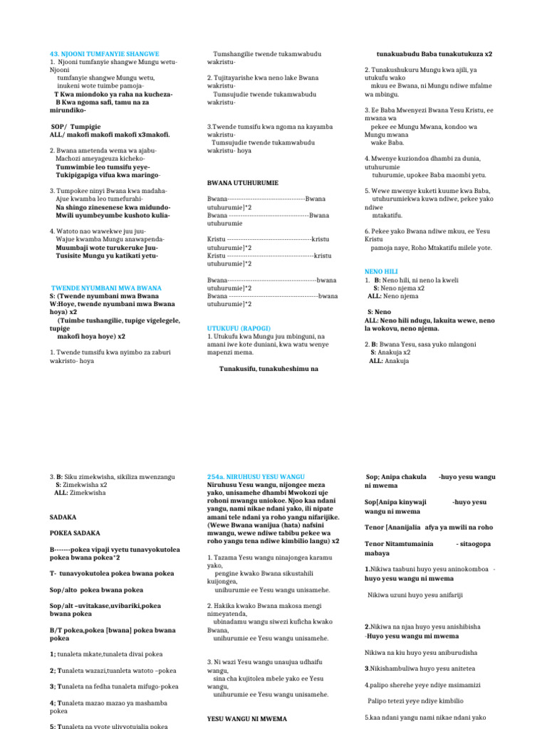 Nimeingia Nyumbani Mwa Bwana | PDF