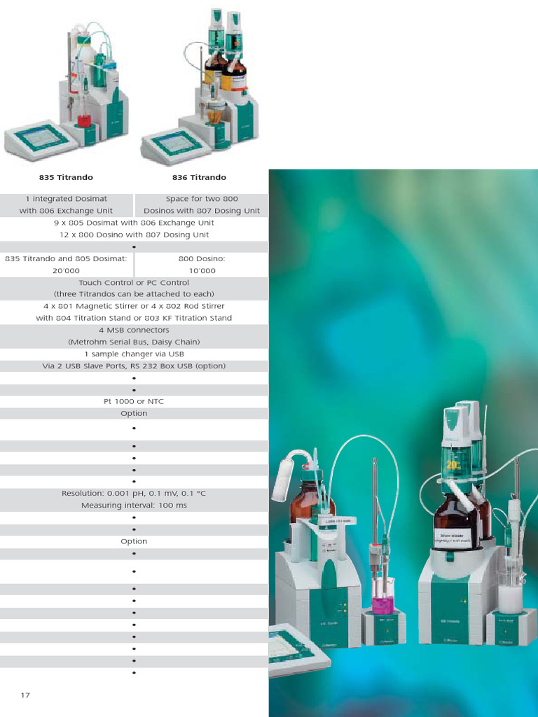 Titrando and Dosimat Configuration Guide | PDF