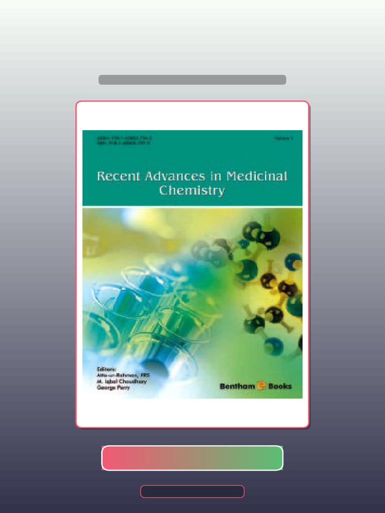 Recent Advances in Medicinal Chemistry Volume 1 Ebook and TestBank ...