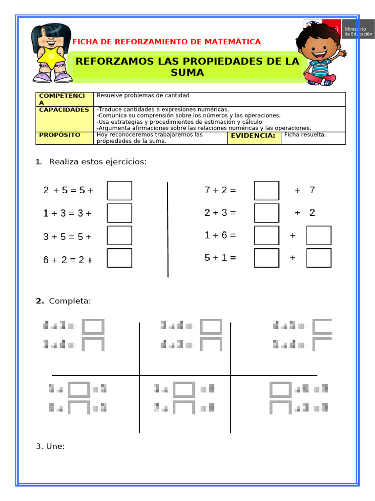 Reforzamiento de Propiedades de la Suma | PDF