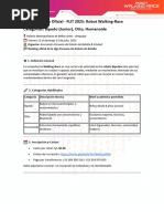 WRO Venezuela 2025: Categorías y Reglas | PDF | Robot | Robótica