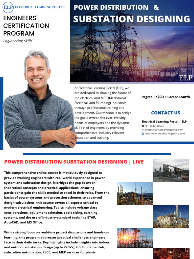 Substation Designing Brochure | PDF | Transformer | Power Engineering