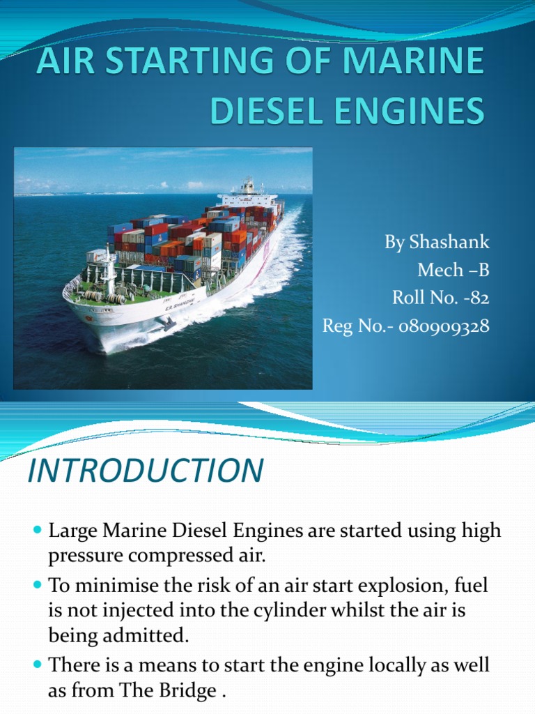 Marine Diesel Engine Air Starting System | PDF | Science & Mathematics
