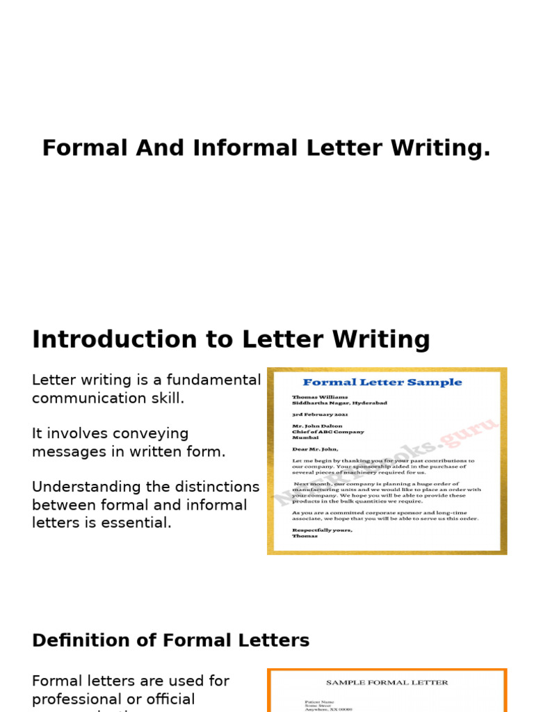 Formal & Informal Letter Writing | PDF | Communication | Linguistics