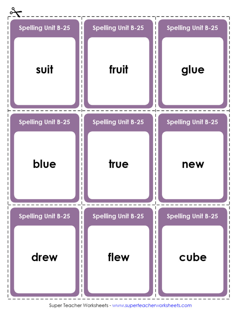 Spelling Flash Cards Grade2 B25 HYAJU | PDF