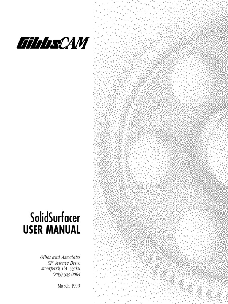 Solidsurfacer: User Manual | PDF | Button (Computing) | Menu (Computing)