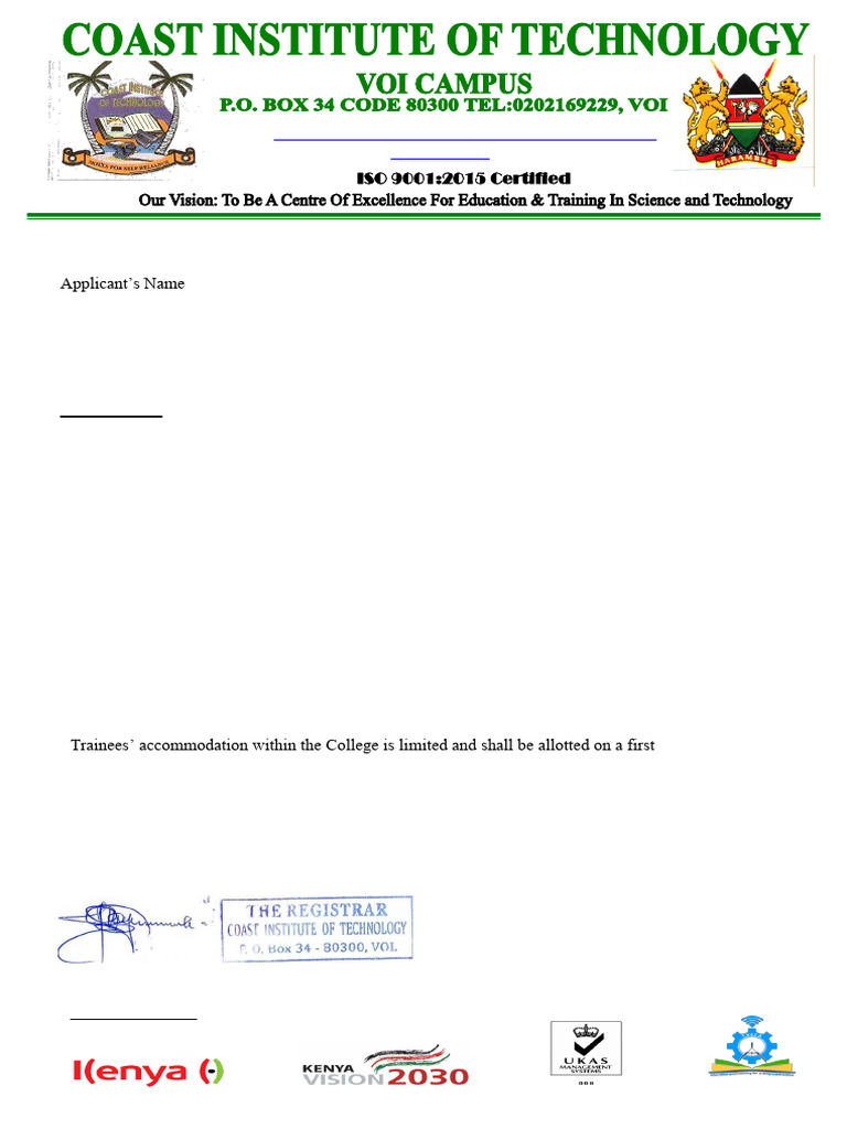 Kuccps Diploma in Community Development & Social Work Adm Letters | PDF ...