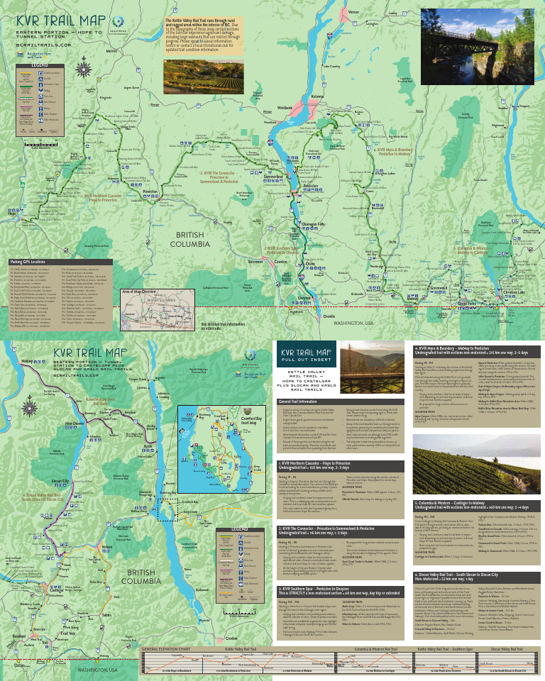 KVR Trail Map | PDF | Rail Transport | British Columbia