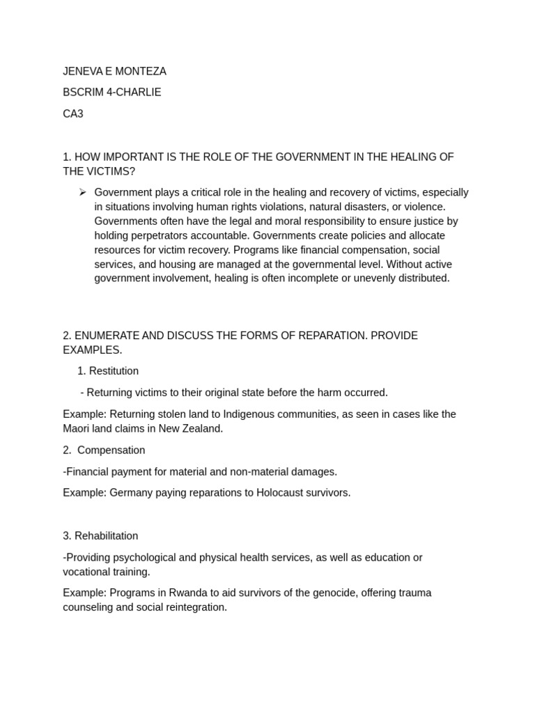 Assignment MONTEZA | PDF