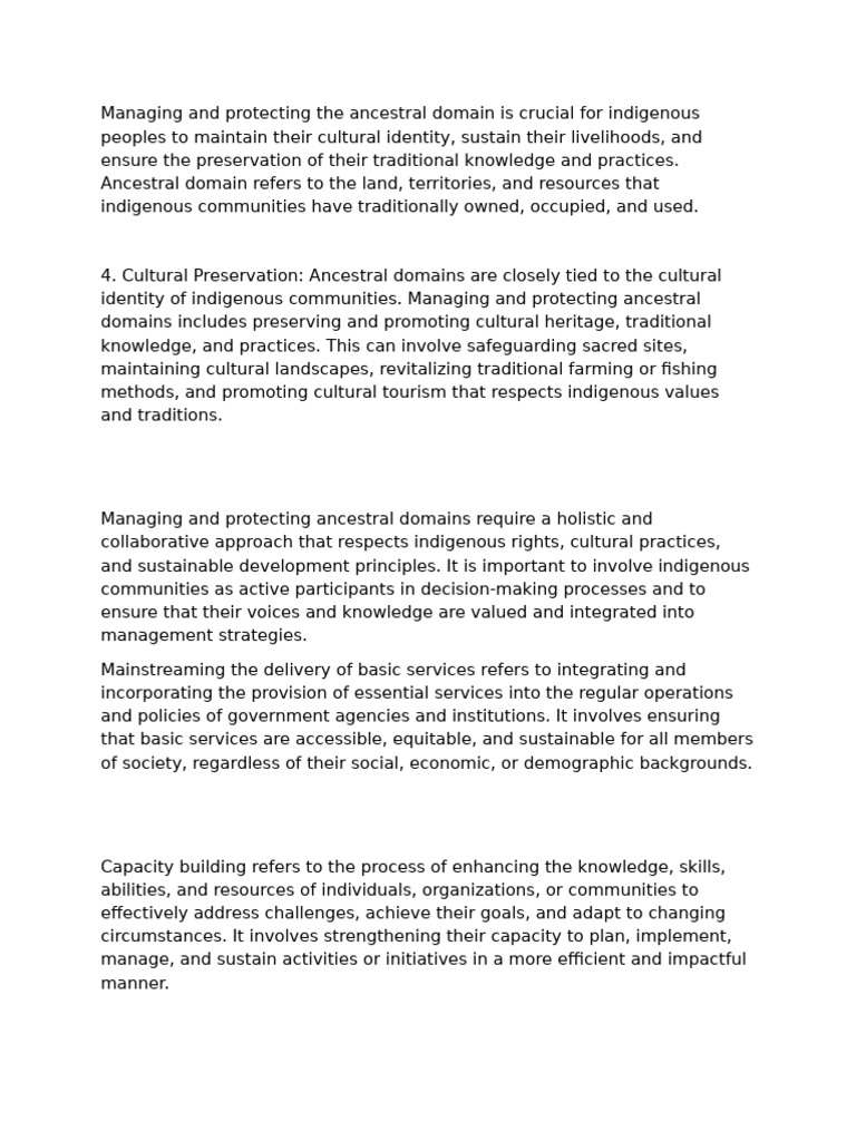 Explaination To My Report | PDF | Capacity Building | Sustainability