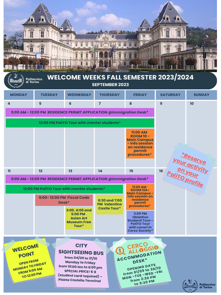 Welcome Weeks Calendar - 25 - 08 - 0 - 250316 - 144708 | PDF