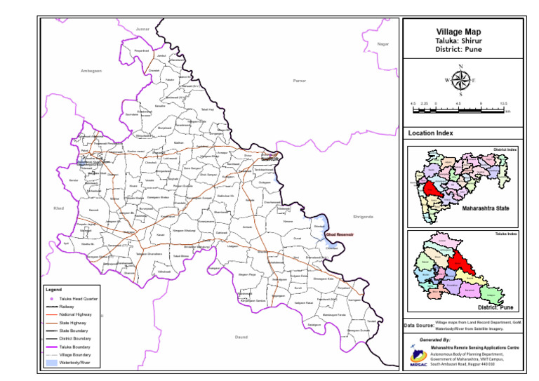Shirur Taluka Village Map Overview | PDF