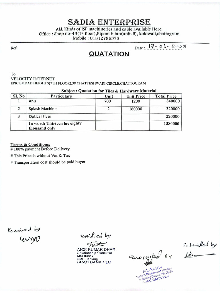 Quotation Velocity | PDF