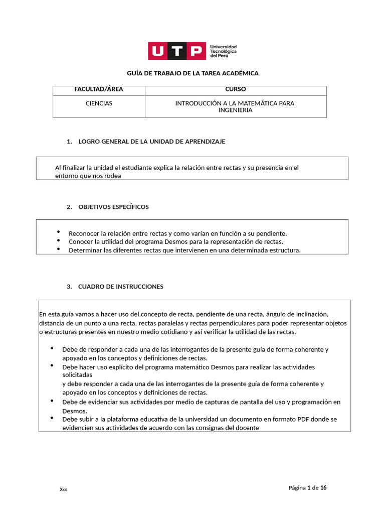 Imprimir Mate | PDF | Línea (geometría) | Pendiente