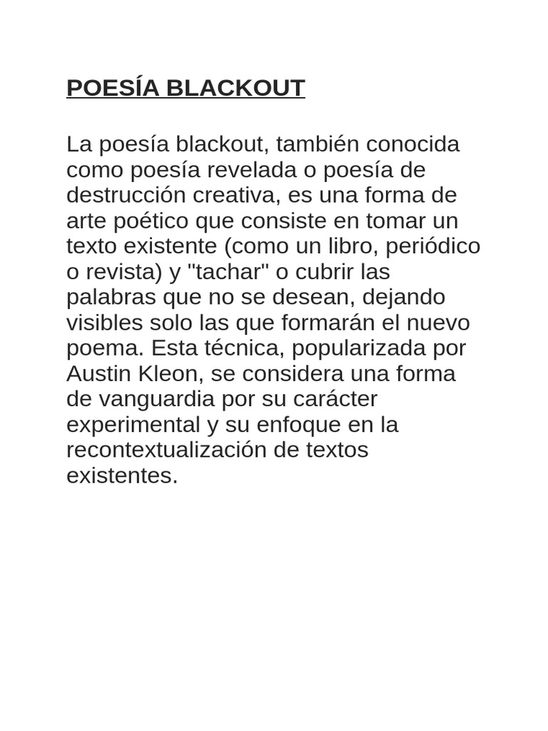 Blackout | PDF