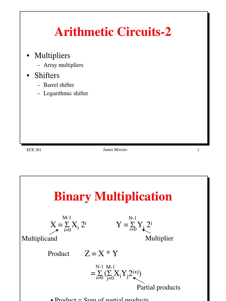 Ari Th Circuits 2 Pdf Multiplication Computer Engineering