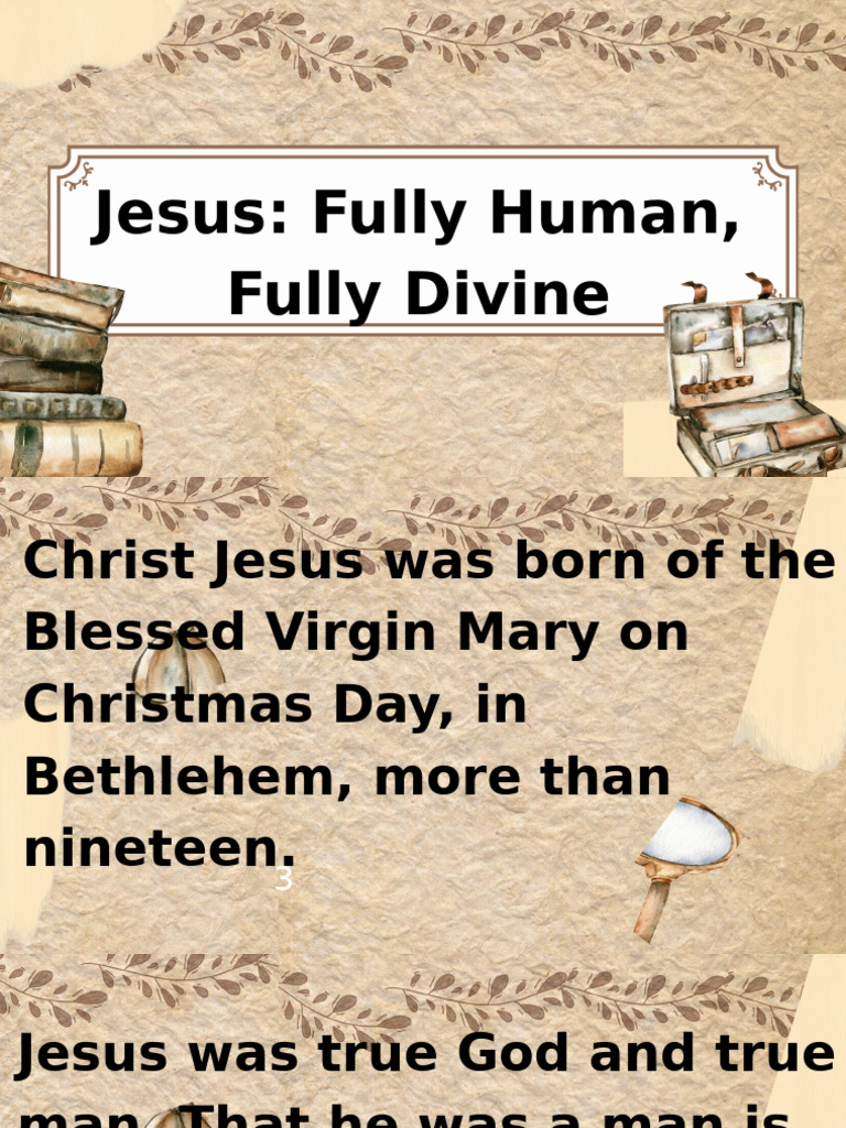 Jesus: Divine and Human Nature | PDF