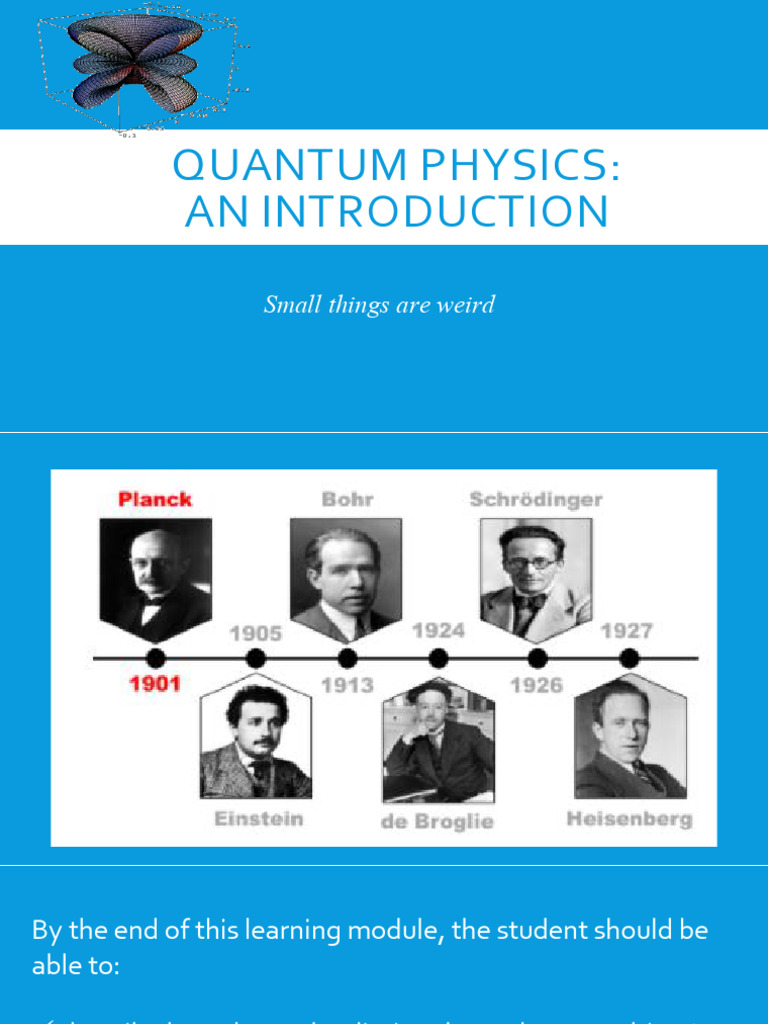 Introduction to Quantum Physics Concepts | PDF