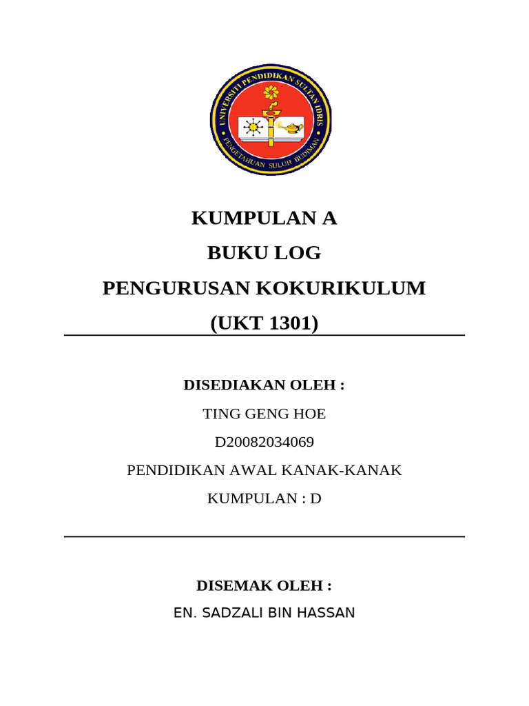 Cover Log Book | PDF
