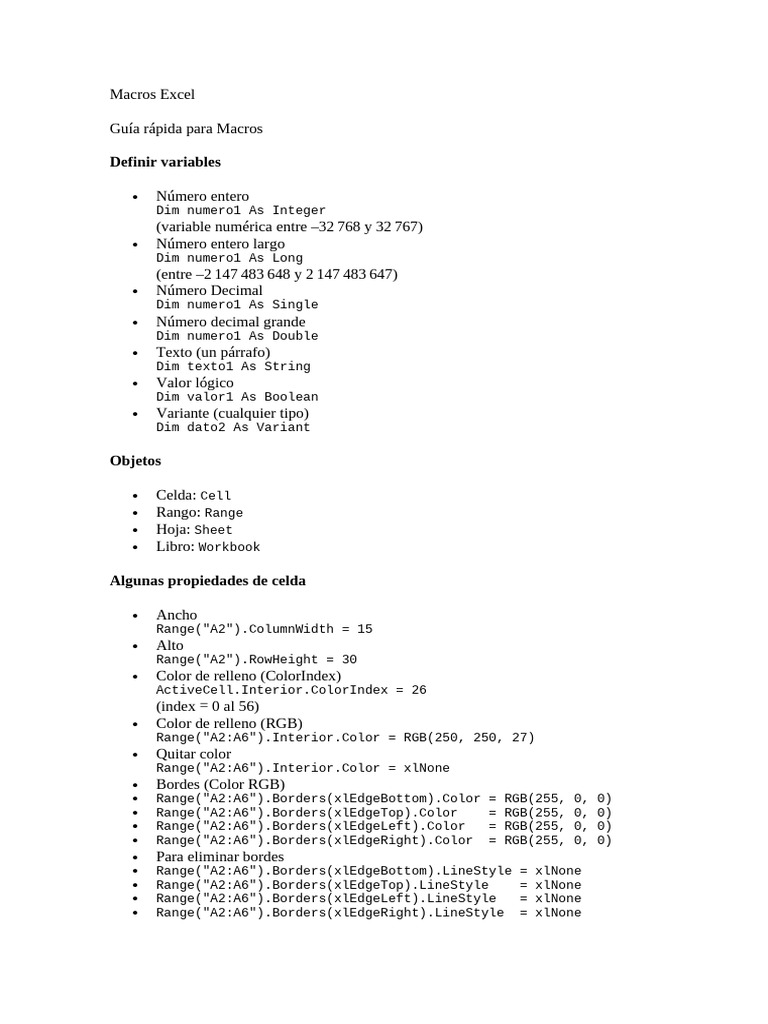 Guia Macros Excel PDF Profesor | PDF | Modelo de color Rgb | Ingeniería de software