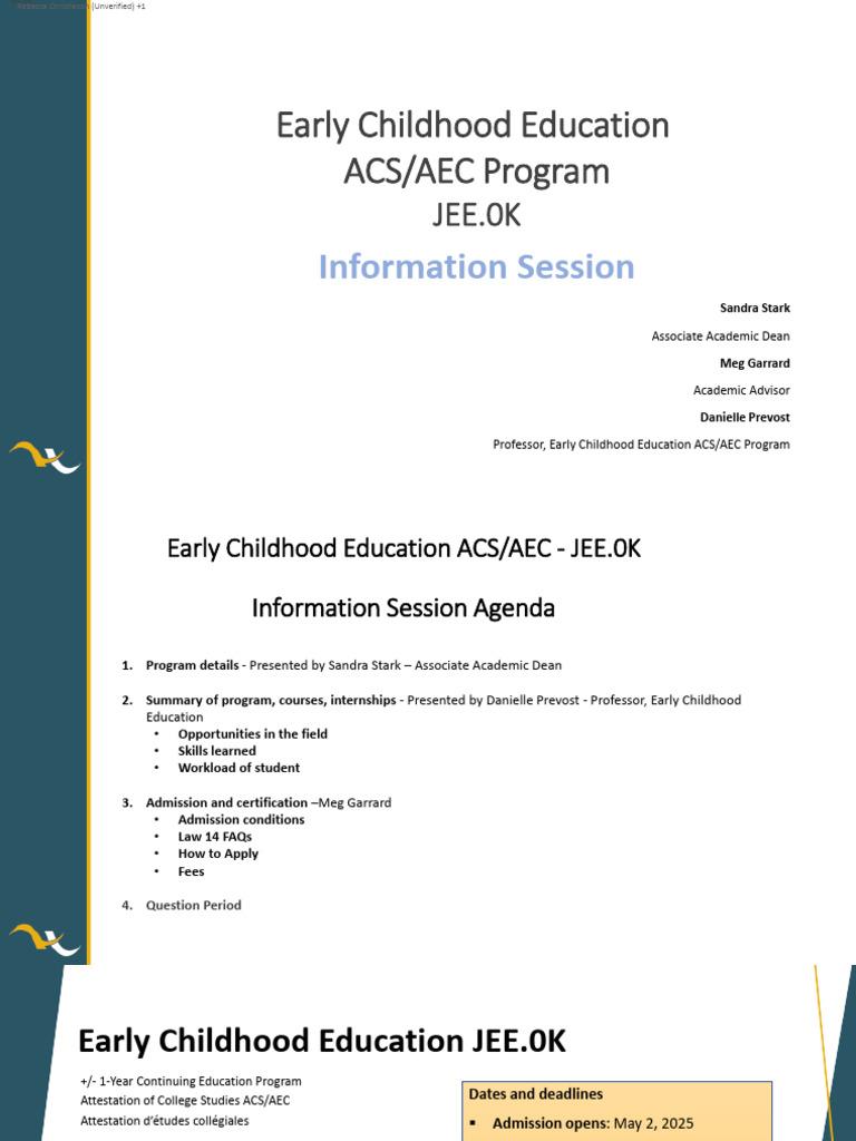 AEC ECE Info Session Fall 2025 | PDF