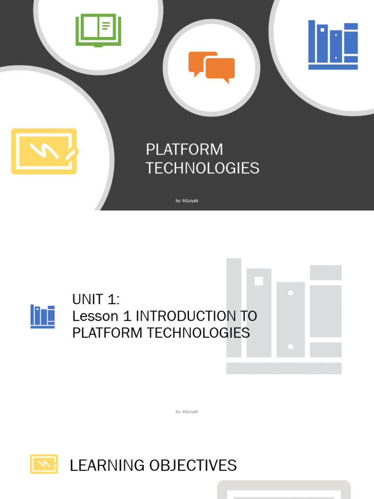 Unit 1 Lesson 1 Introduction To Platform Technologies | PDF | Cloud ...