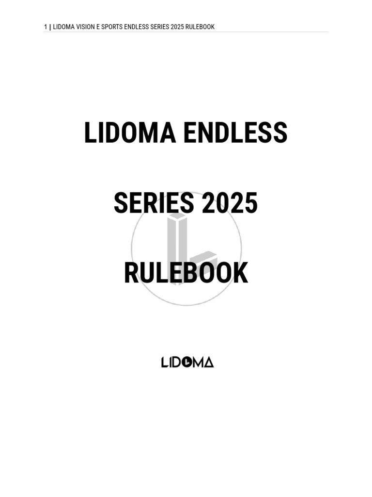 Lidoma Endless Series 2025 Rulebook | PDF | Identity Document | Passport
