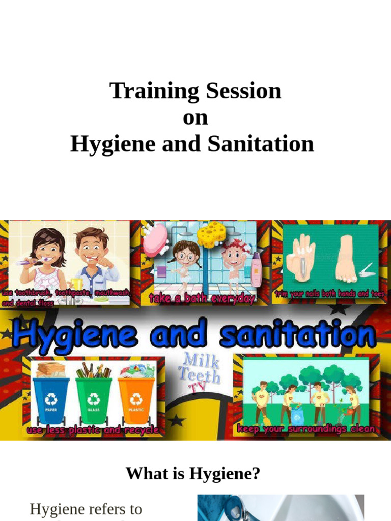 Hygiene and Sanitation Training Guide | PDF