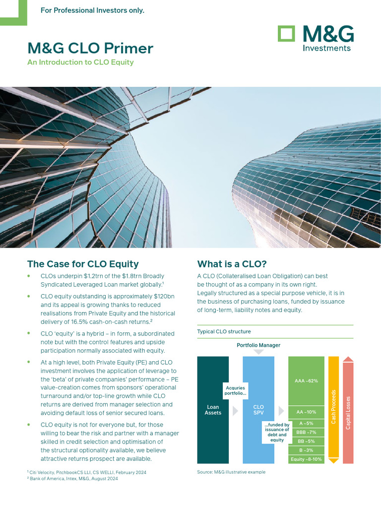 M&G CLO Equity Overview | PDF | Equity (Finance) | Investing