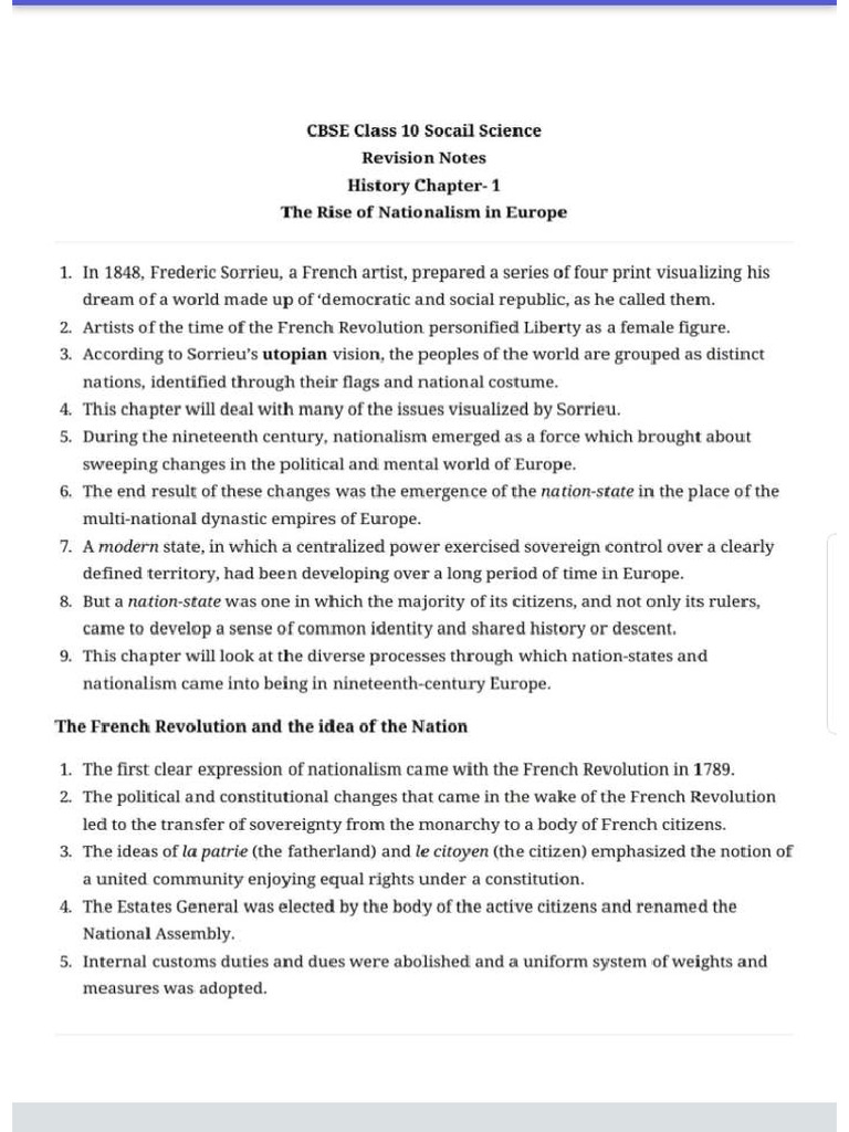 History Chapter 1, Class X | PDF