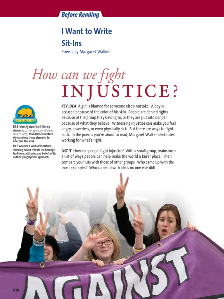 Fighting Injustice Through Poetry | PDF