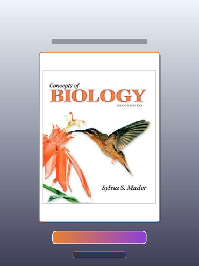 Real Test Bank Concepts of Biology 2nd Edition Sylvia Mader Ebook and ...